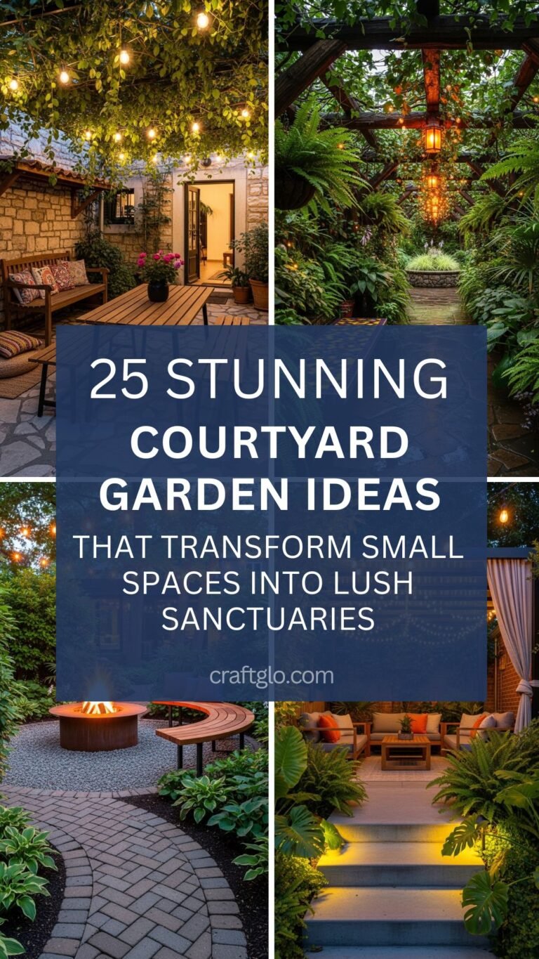 25 Courtyard Garden Ideas that Transform Your Small Backyard